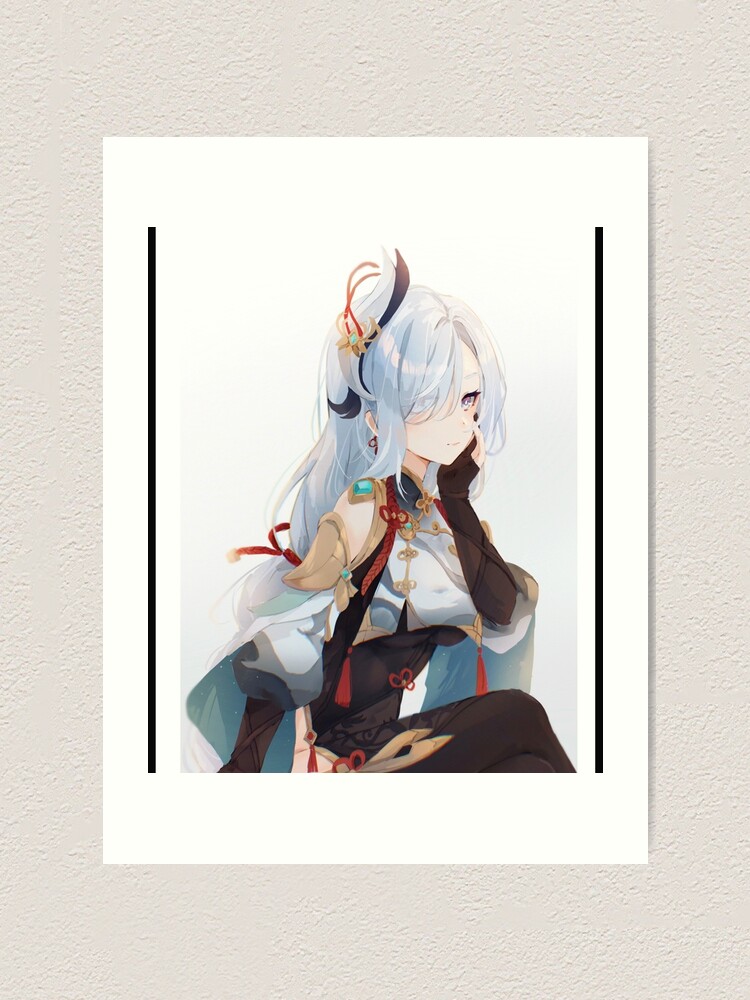 "Shenhe Cute Genshin Impact Graphic " Art Print by TShakeira | Redbubble
