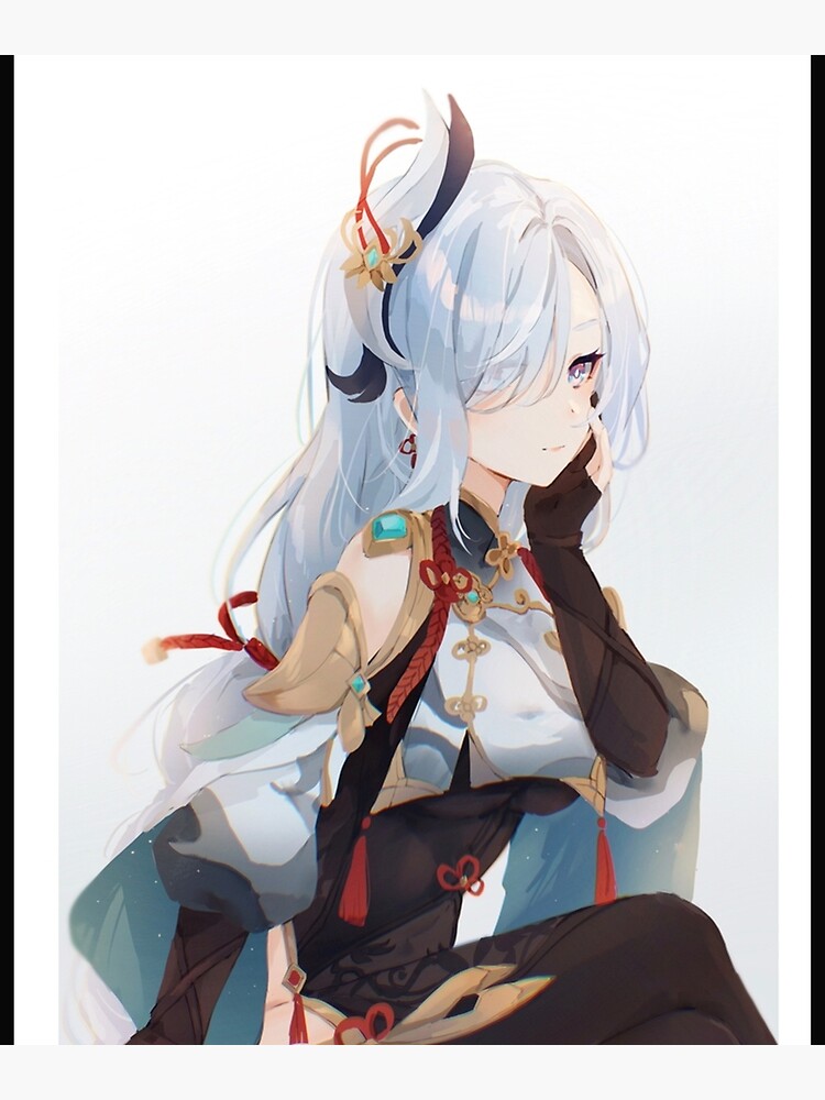 "Shenhe Cute Genshin Impact Graphic " Art Print by TShakeira | Redbubble