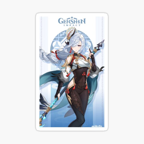 "Shenhe Genshin Impact " Sticker by TShakeira | Redbubble