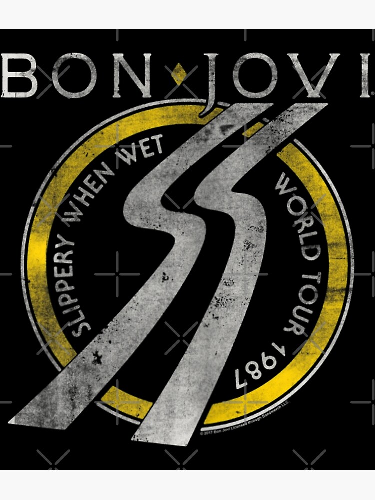 "Slippery When Wet World Tour" Poster for Sale by EmreWalters | Redbubble