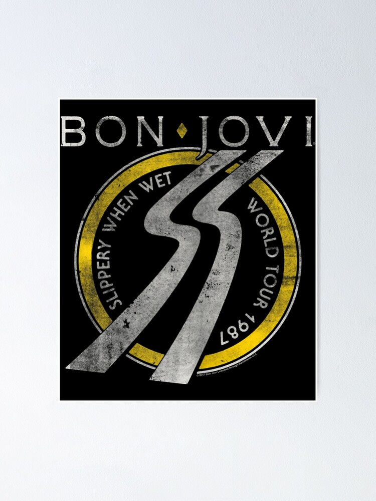 "Slippery When Wet World Tour" Poster for Sale by EmreWalters | Redbubble