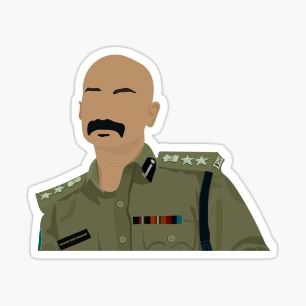 "Fahadh Faasil - Pushpa " Sticker for Sale by filmy-shop | Redbubble