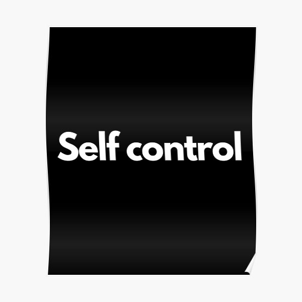 "Self Control Quote-Aesthetic Simple Minimal Graphic Text-Minimalist ...