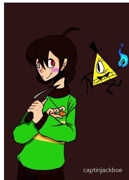 "Chara and Bill Cipher" by captinjackboe | Redbubble