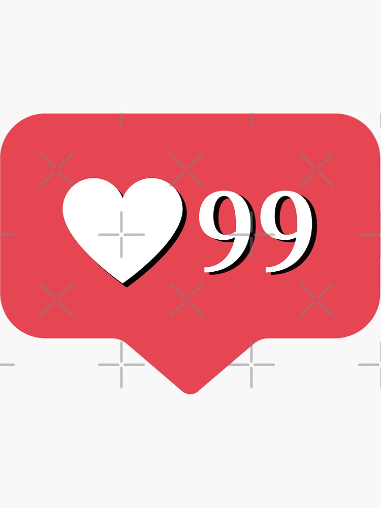 "Instagram Notification Sticker" Sticker for Sale by saashish12 | Redbubble