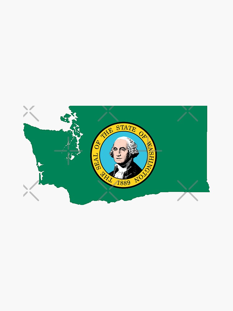 "Washington (State)" Sticker for Sale by cjackvony | Redbubble