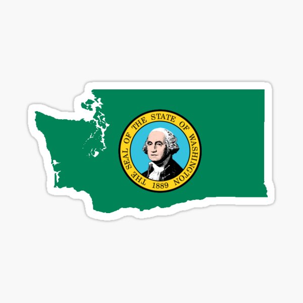 "Washington (State)" Sticker for Sale by cjackvony | Redbubble