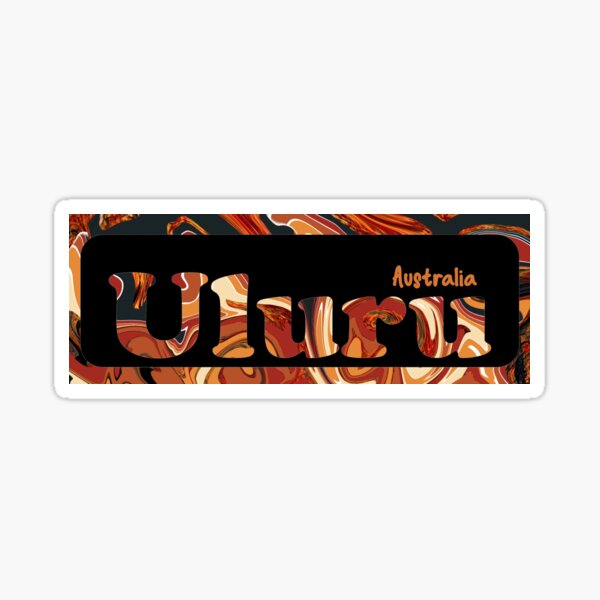 "Uluru Australia Northern Territory" Sticker for Sale by slimbirdy ...