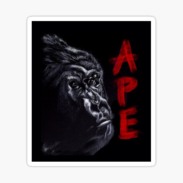 "Ape" Sticker by Dacreation | Redbubble