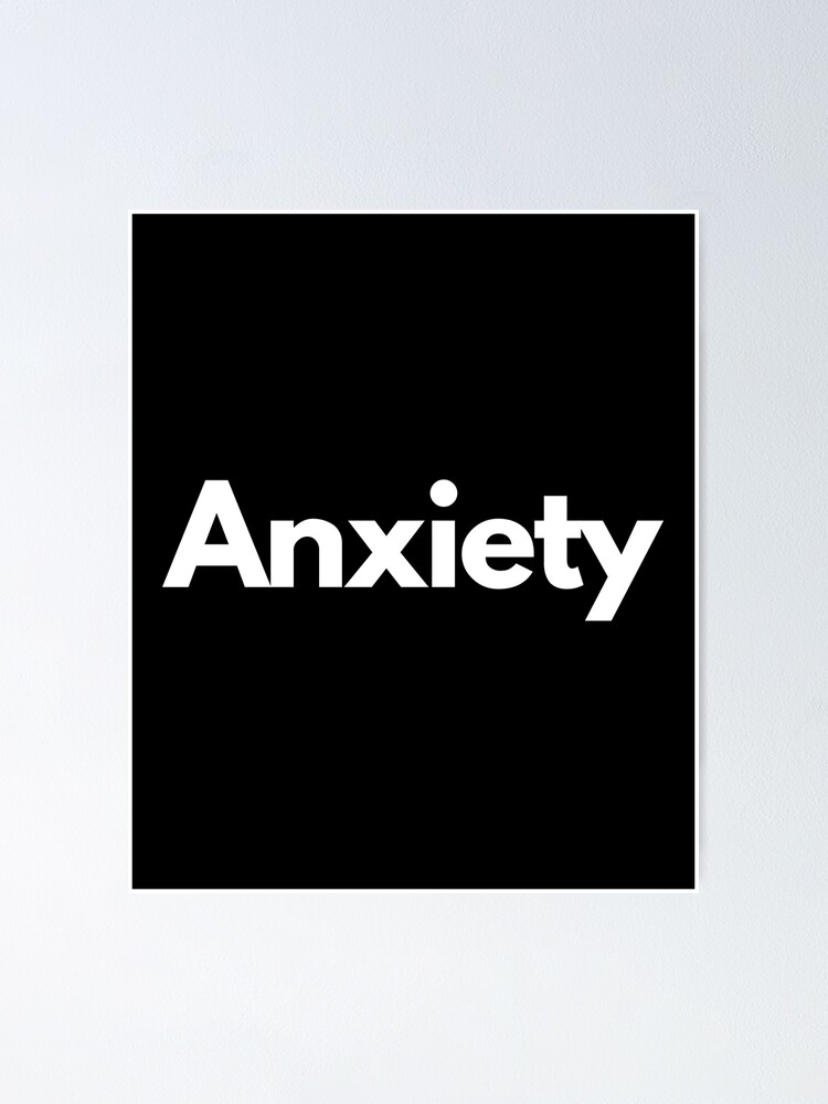 "Anxiety Quote-Aesthetic Simple Minimal Graphic Text-Minimalist Life ...