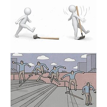 "rake meme" Poster for Sale by MattFelix | Redbubble