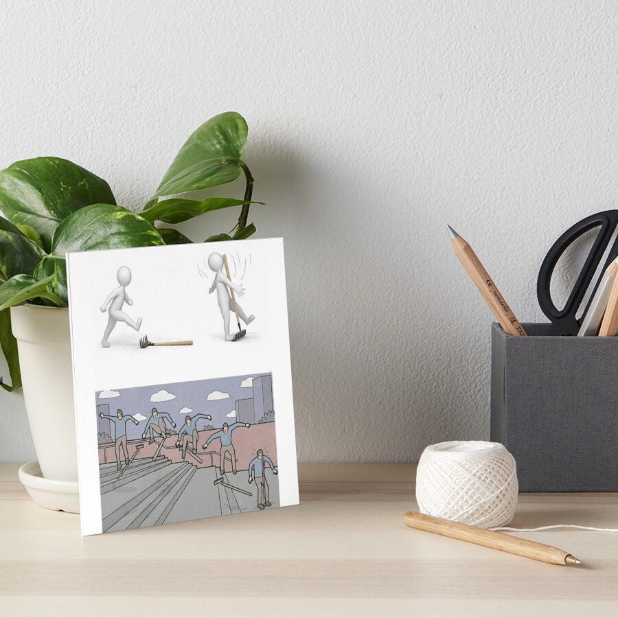 "rake meme" Poster for Sale by MattFelix | Redbubble