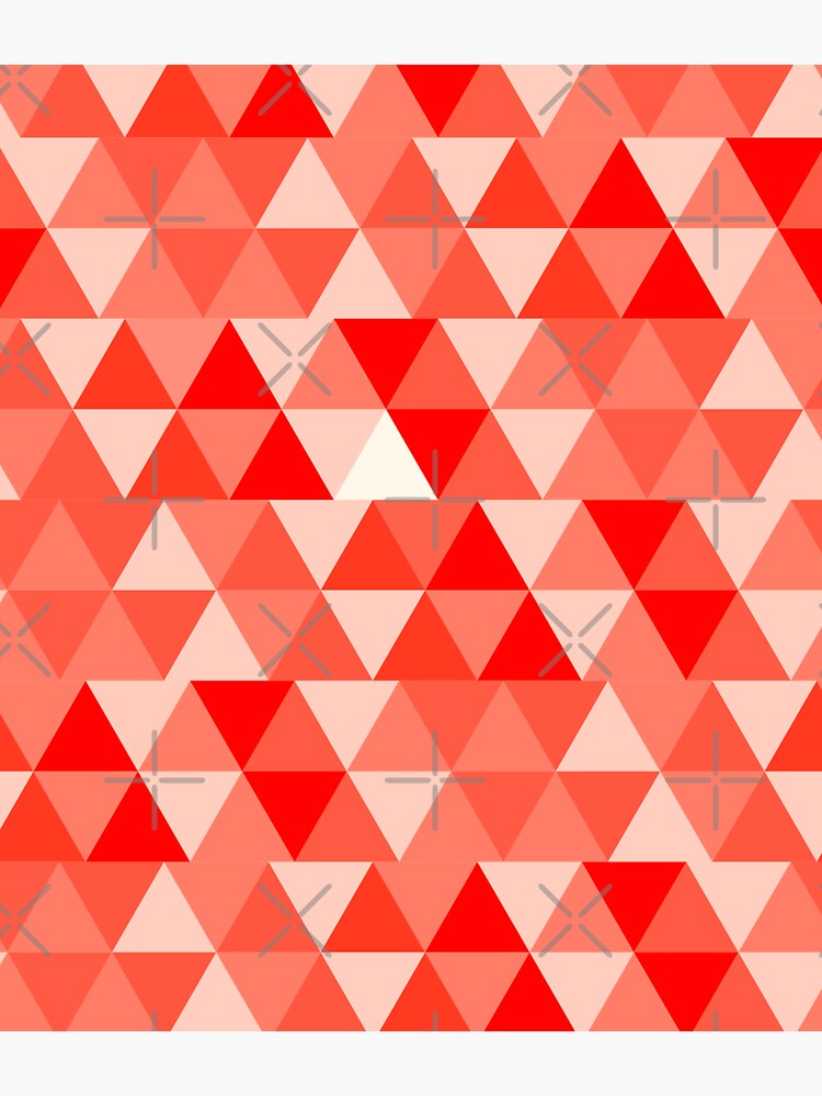 "Abstract Red Triangle Art" Sticker for Sale by Tshirtstory | Redbubble