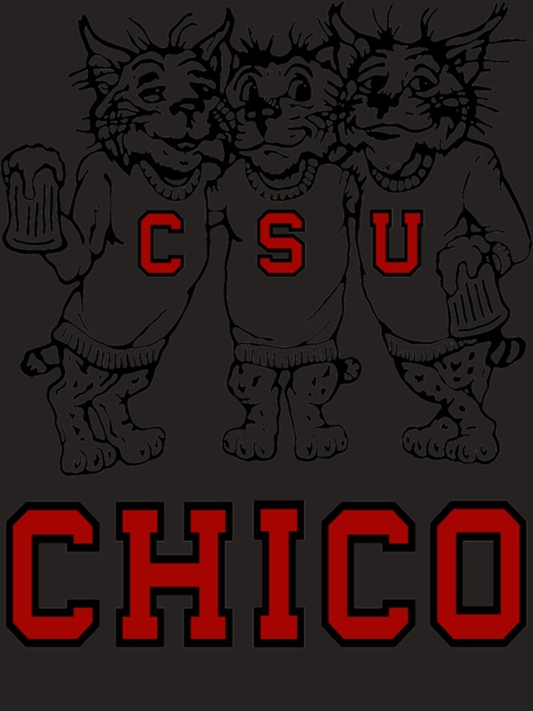 Lámina artística «Logotipo de Chico State Vintage Drinking Wildcats de la década de 1970 y 1980 ...