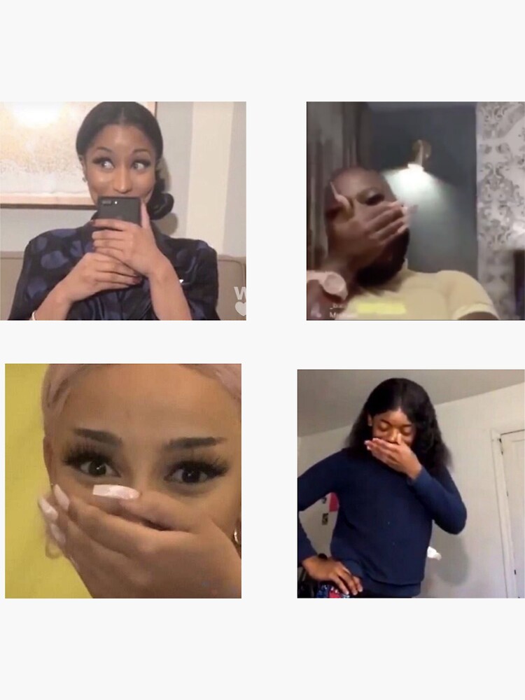 Pegatina «Memes Sticker Pack Cerrando la boca riendo meme tumblr termo ...