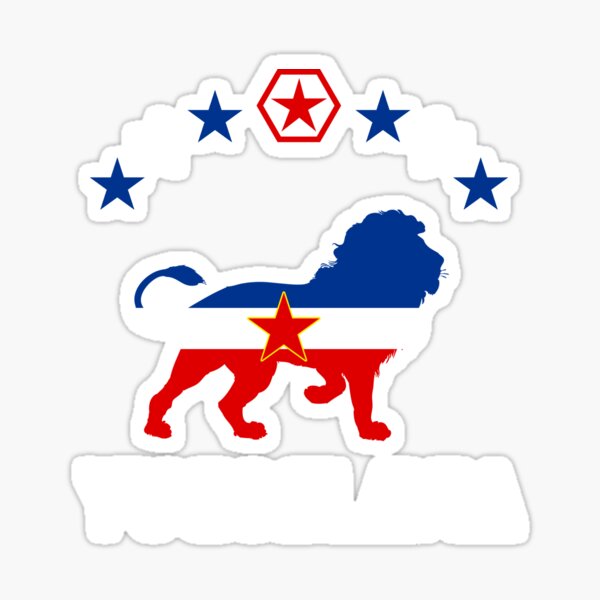 "Yugoslavia lion design" Sticker by Rocky2018 | Redbubble