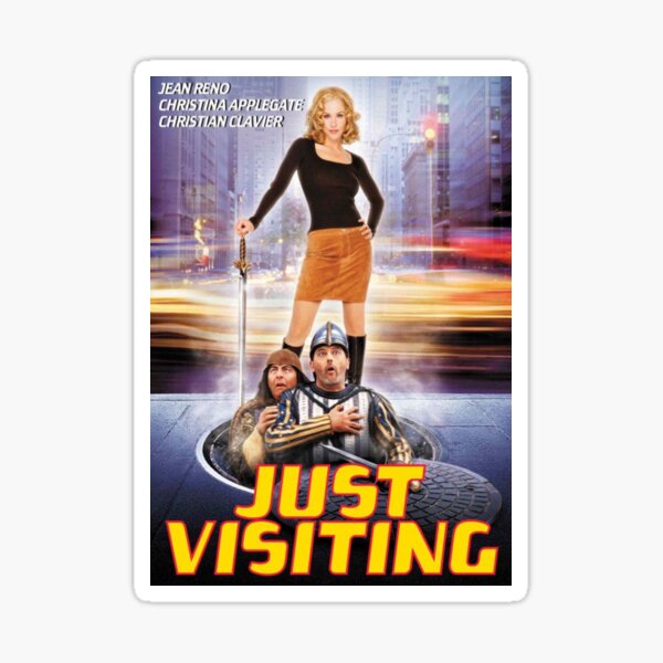 "Just Visiting Movie 2001" Sticker for Sale by BookishAgnese | Redbubble