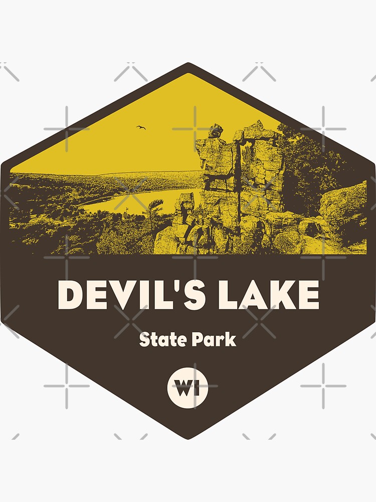 "Devil's Lake State Park Wisconsin" Sticker by esskay | Redbubble
