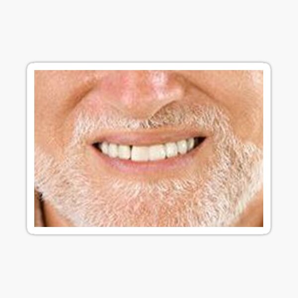 "Hide the pain Harold face mask" Sticker by ArtAndDesignA | Redbubble