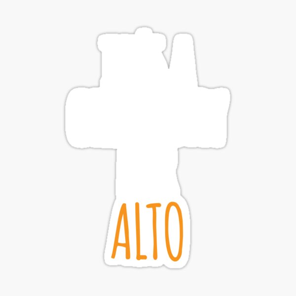 "It's a Great Day for Alto" Sticker by kindxinn | Redbubble