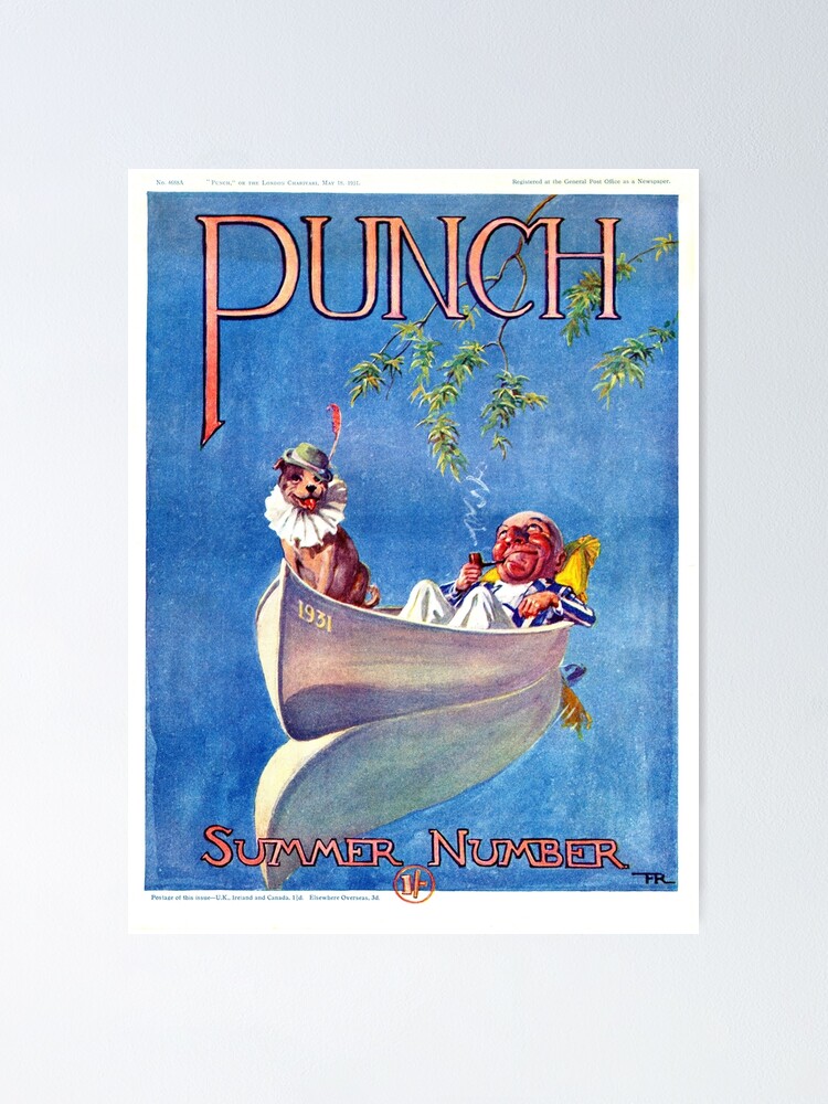 " Punch Magazine Cover, 1931" Poster for Sale by Scenebyrail | Redbubble