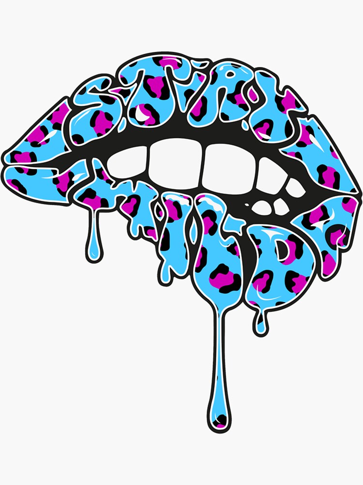 "Ben Azelart Merch New Stay Wild Lip Classic T-Shirt" Sticker for Sale ...