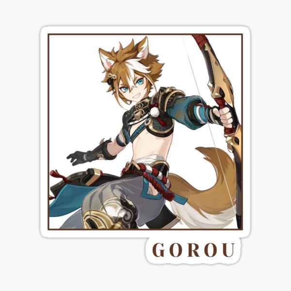 "Gorou Genshin Impact" Sticker for Sale by xalways15 | Redbubble