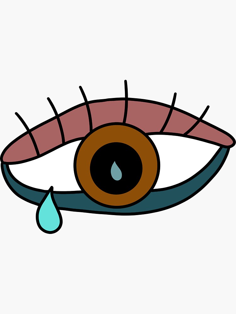 "Big eye" Sticker for Sale by Annaillustrator | Redbubble