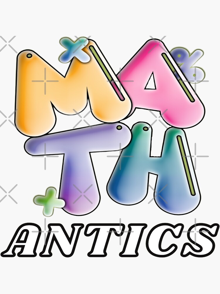 "Math Antics" Sticker by impossibleARTbg | Redbubble
