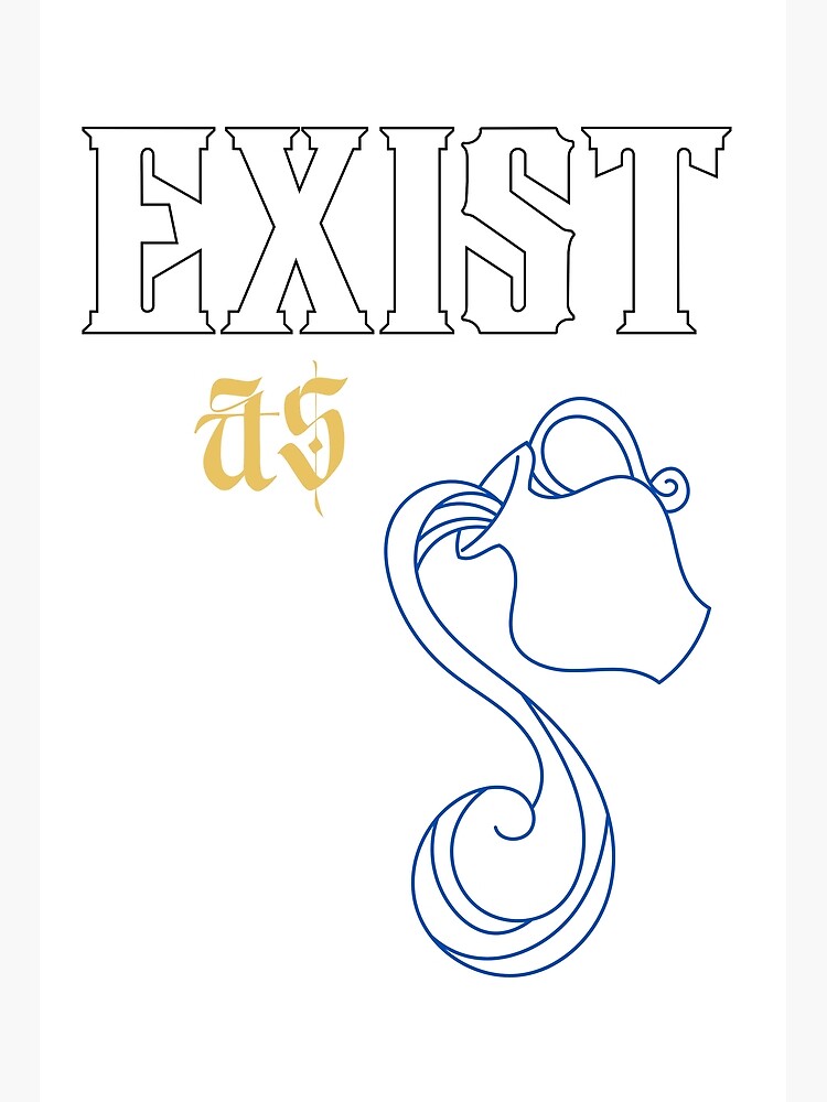 "Aquarius Zodiac sign t-shirt,EXIST as AQUARIUS " Poster for Sale by ...