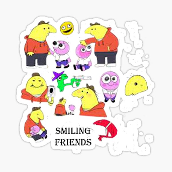 " Smiling Friends Gleb Pack" Sticker for Sale by blingzsheshi | Redbubble