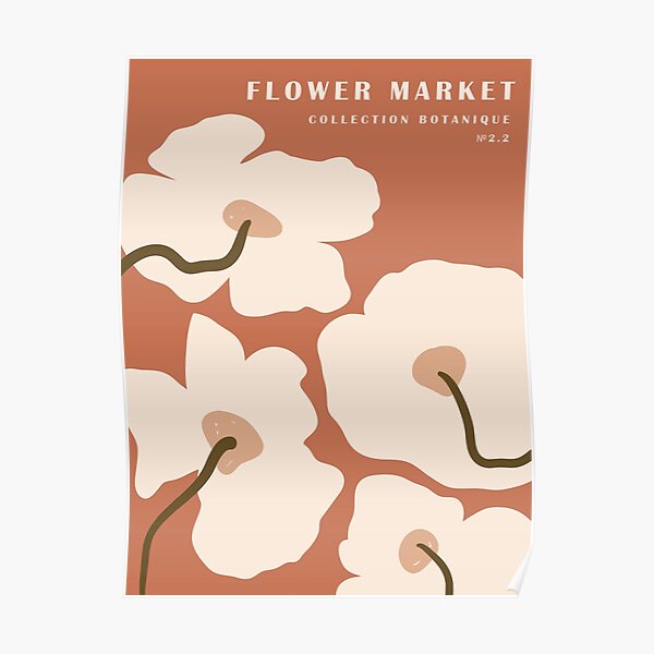 "Flower market, Neutral print, Botanical art, Retro print, Aesthetic ...
