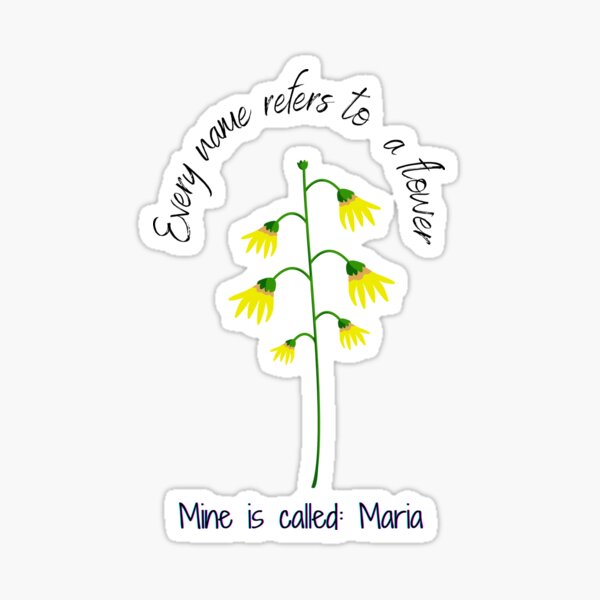 "maria" Sticker for Sale by YOURNFD | Redbubble