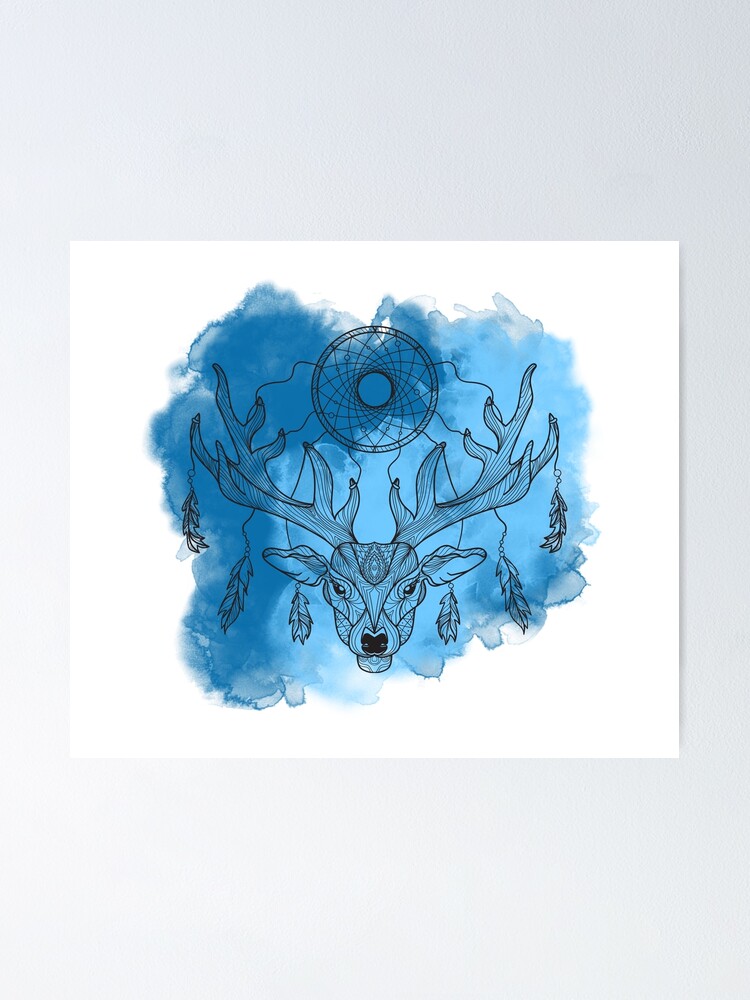 "Mandala Stag" Poster for Sale by DayDreamCosmos | Redbubble