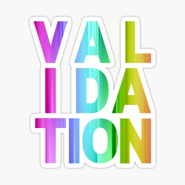 "Validation Rainbow Ribbons" Sticker for Sale by EveryStory | Redbubble