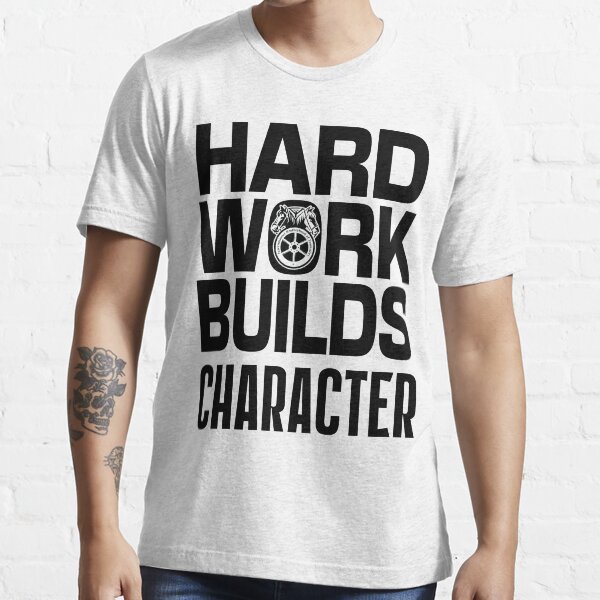 "Teamsters Gift, Union worker, Hard work Builds character black on ...