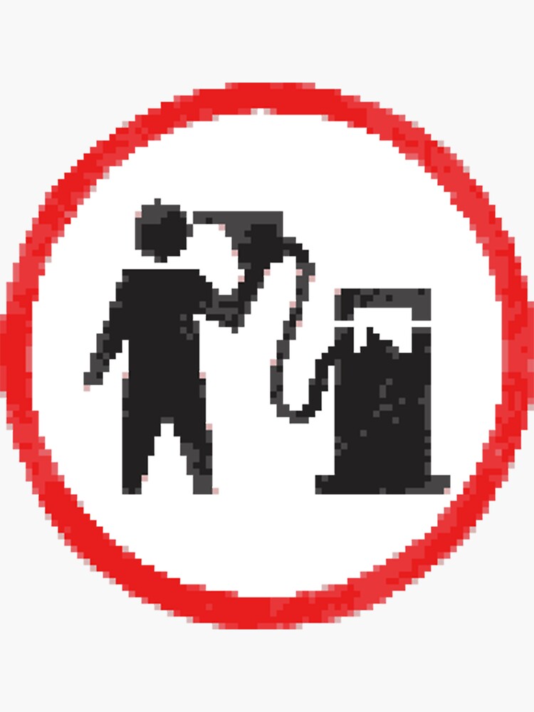 "petrol head pixel art" Sticker by 20ABDO20 | Redbubble