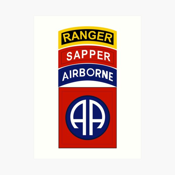 "82nd Airborne Ranger Sapper" Art Print by jcmeyer | Redbubble
