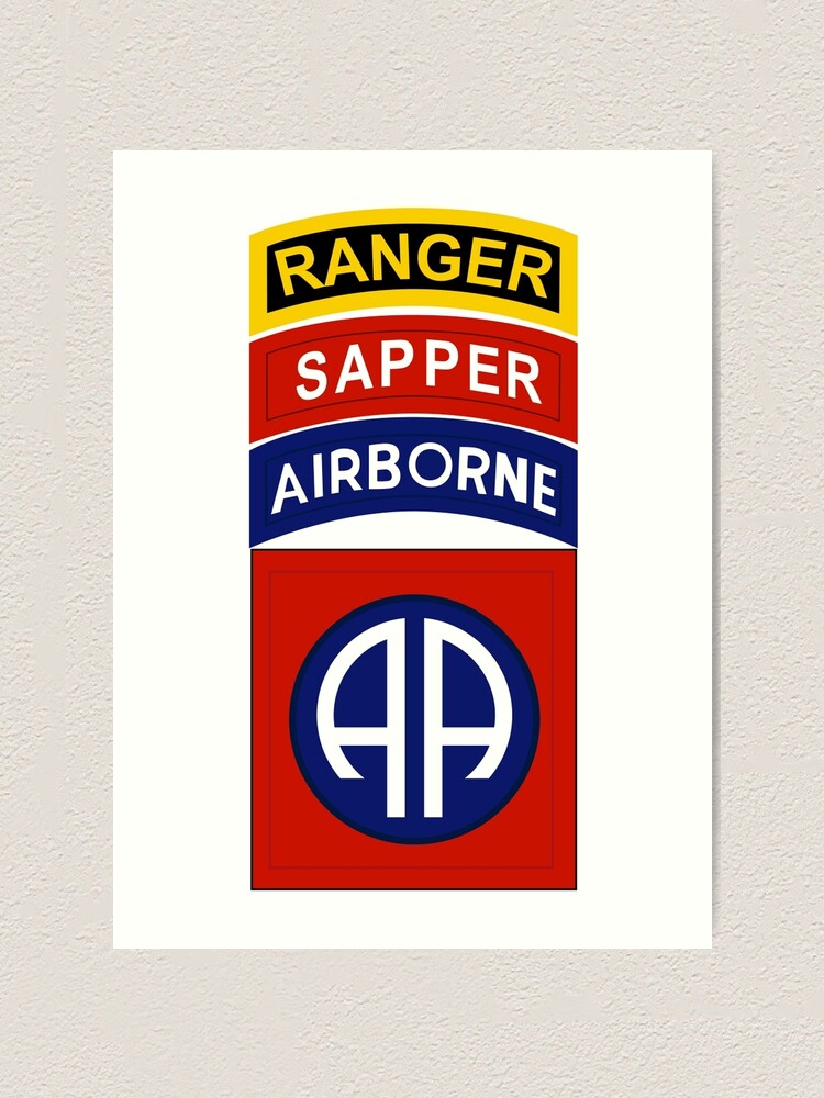 "82nd Airborne Ranger Sapper" Art Print by jcmeyer | Redbubble