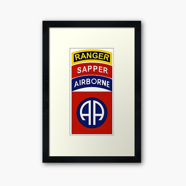 "82nd Airborne Ranger Sapper" Framed Art Print by jcmeyer | Redbubble