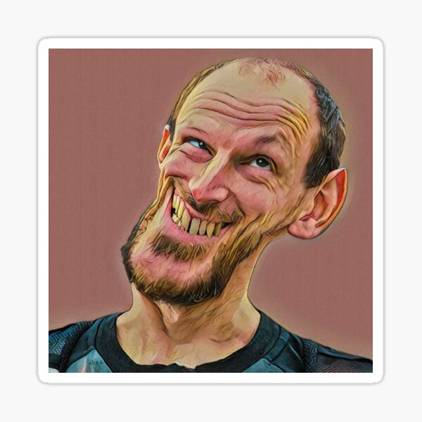 "Ah ... Shucks !! Funny Face - Caricature" Sticker for Sale by ...