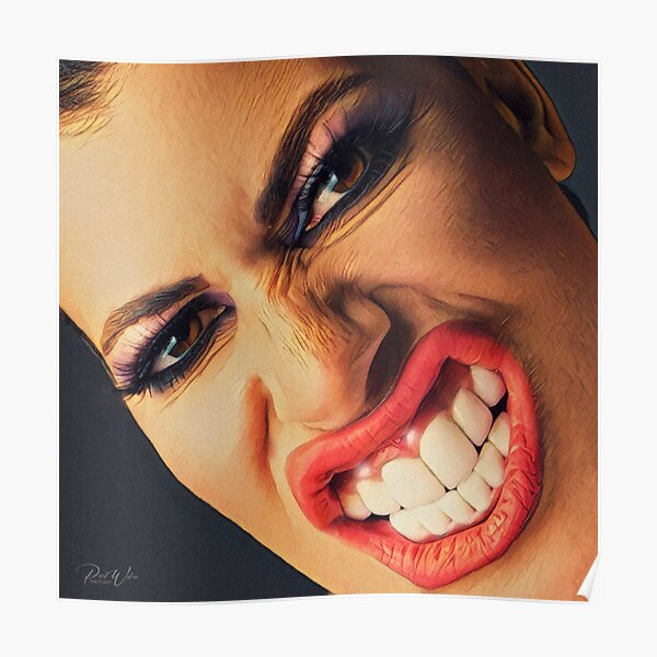 "What Did you Say? Funny Face - Caricature" Poster by WilcoxPhotoArt ...