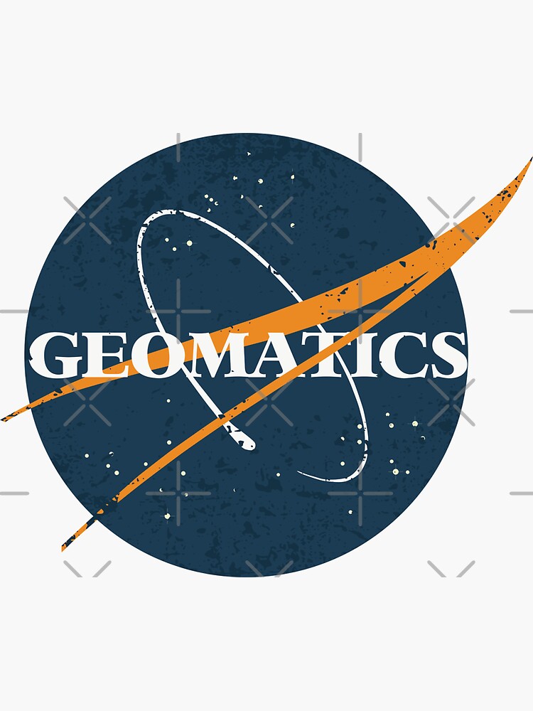 "Geomatics Space Vintage" Sticker for Sale by orlumbuspirate | Redbubble
