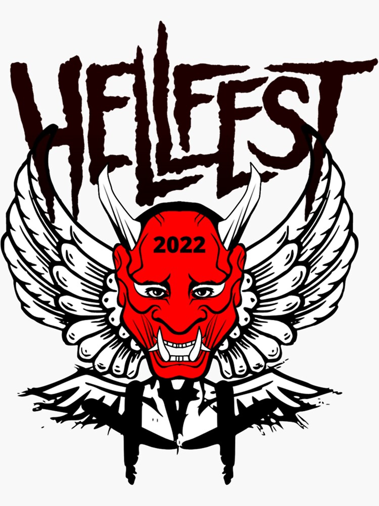 "Hellfest, logo, cool, 2022, Classic T-Shirt" Sticker for Sale by ...