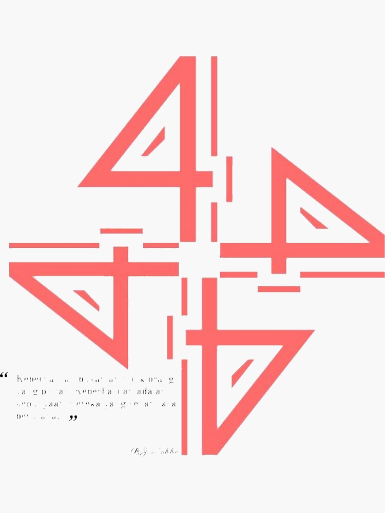 "Number 4 simple" Sticker by Kiwil7 | Redbubble