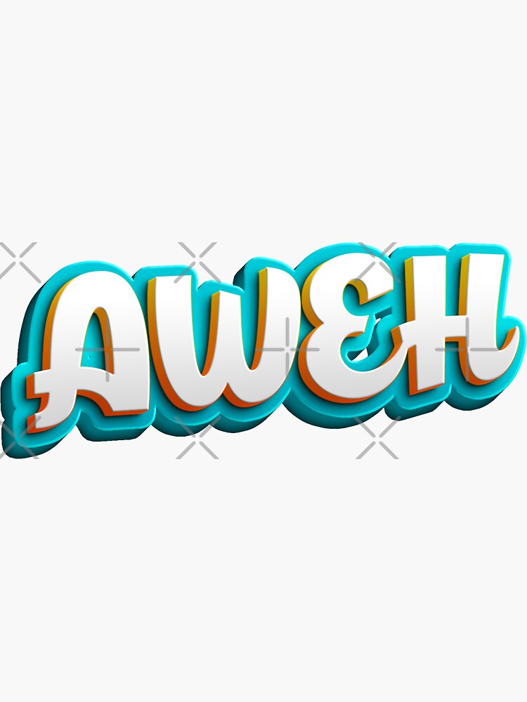 "Aweh" Sticker for Sale by MarykeBotha | Redbubble