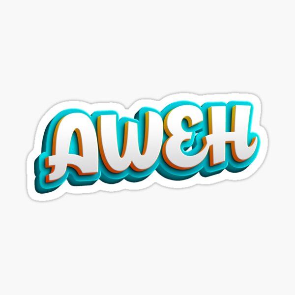 "Aweh" Sticker for Sale by MarykeBotha | Redbubble