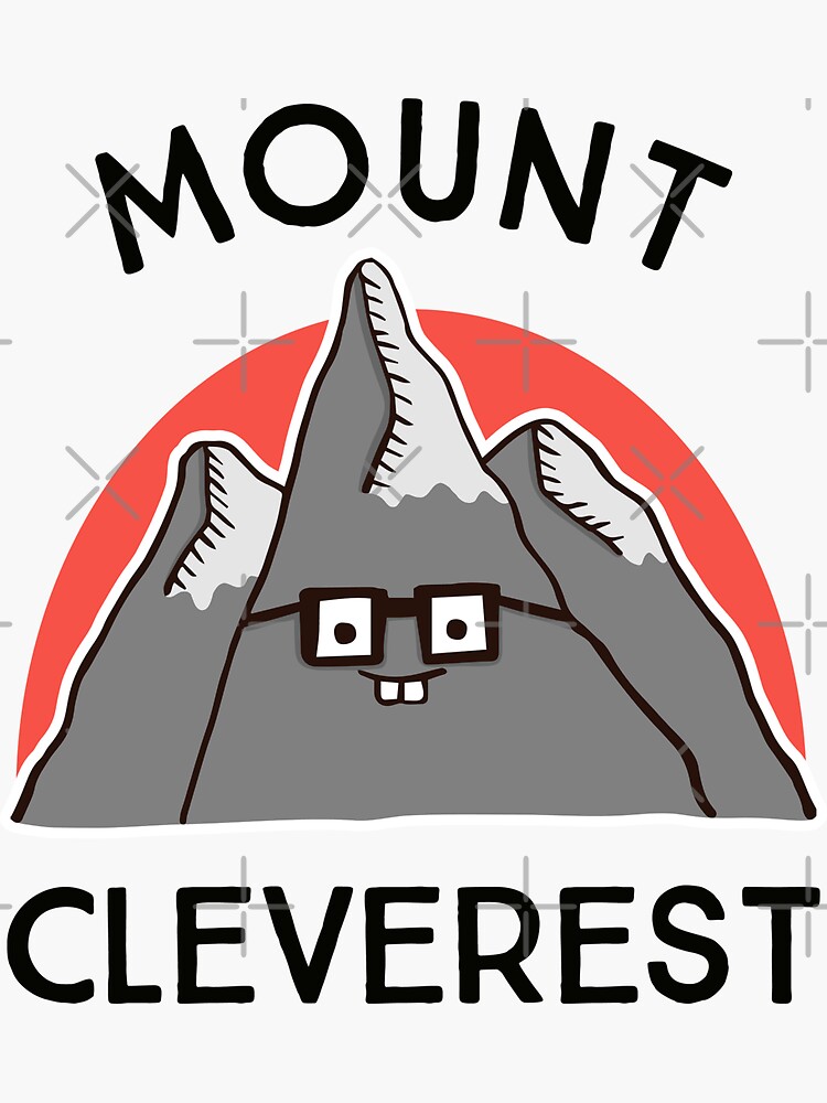 "Nerd Mount Cleverest" Sticker for Sale by krimons | Redbubble