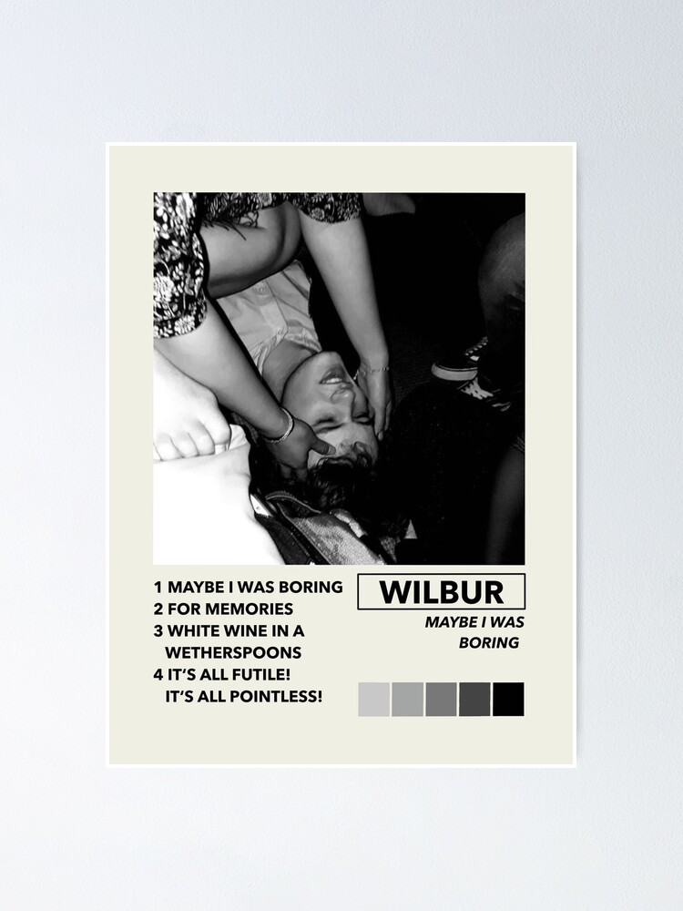 "Wilbur Soot Maybe I Was Boring" Poster for Sale by LupaTheFox | Redbubble