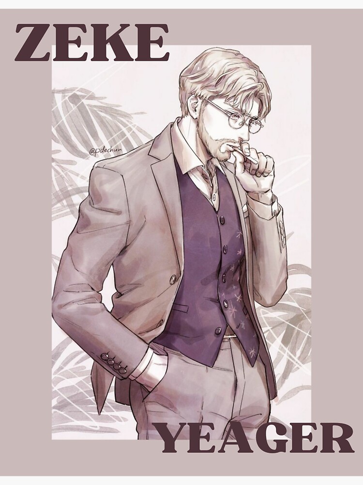 "ZEKE YEAGER GLASSES " Sticker by Houdaela565 | Redbubble